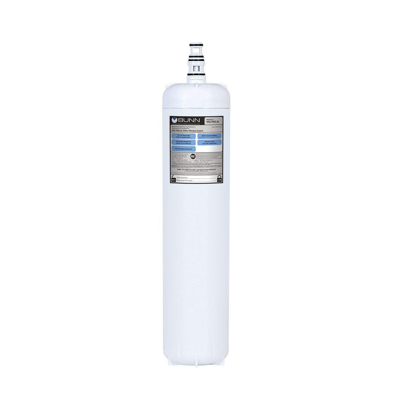 WQ-75(5).2L CARTRIDGE - Water Filters - BUNN Commercial Site